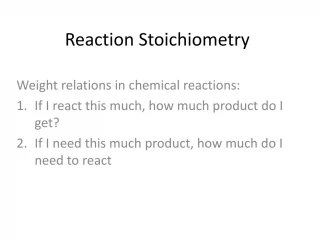 PPT - Reaction Stoichiometry: Mole Method Calculations PowerPoint ...