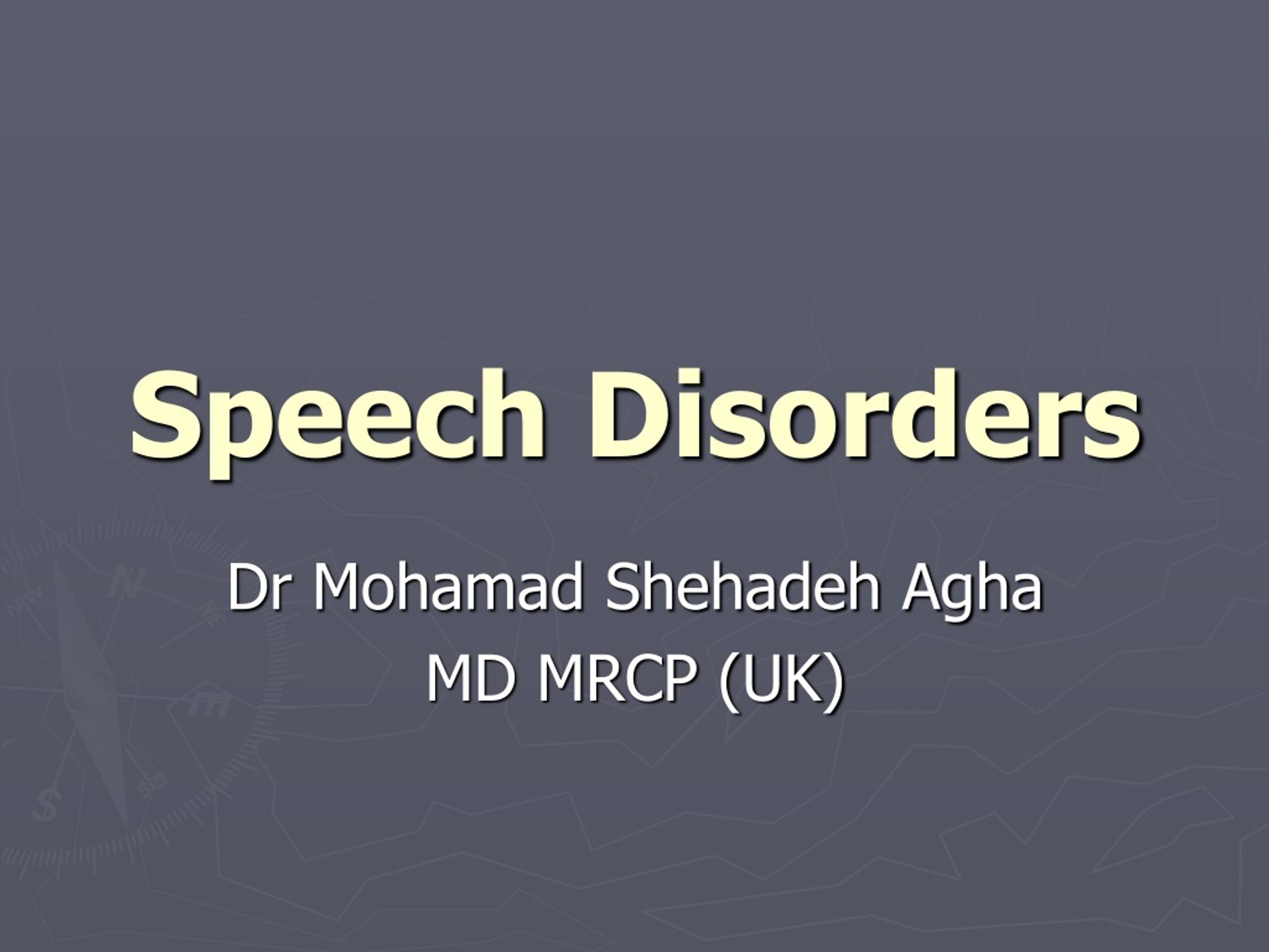 PPT - Speech Disorders PowerPoint Presentation, free download - ID:8556881