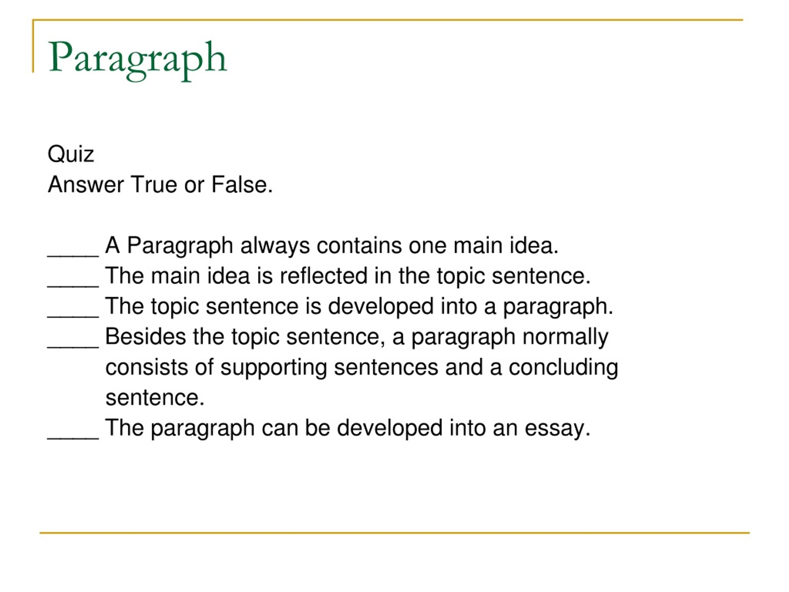 PPT - Paragraph PowerPoint Presentation, free download - ID:859475