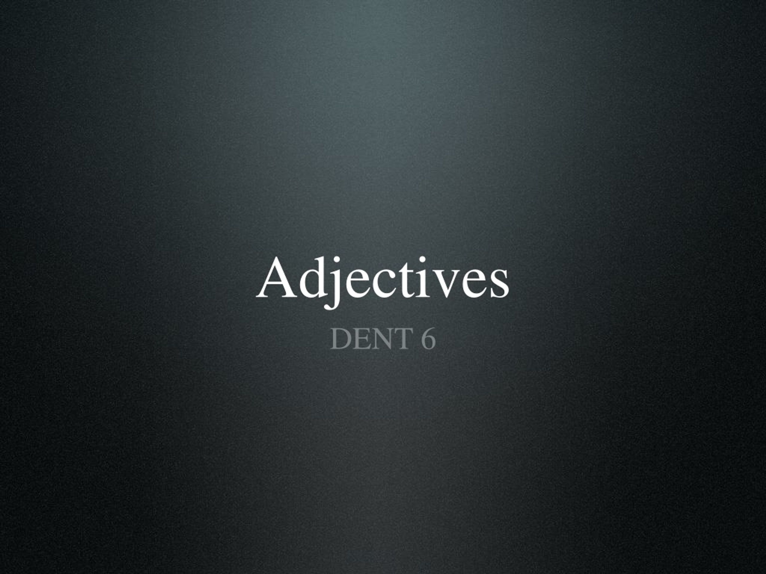 PPT - Adjectives PowerPoint Presentation, free download - ID:8605377
