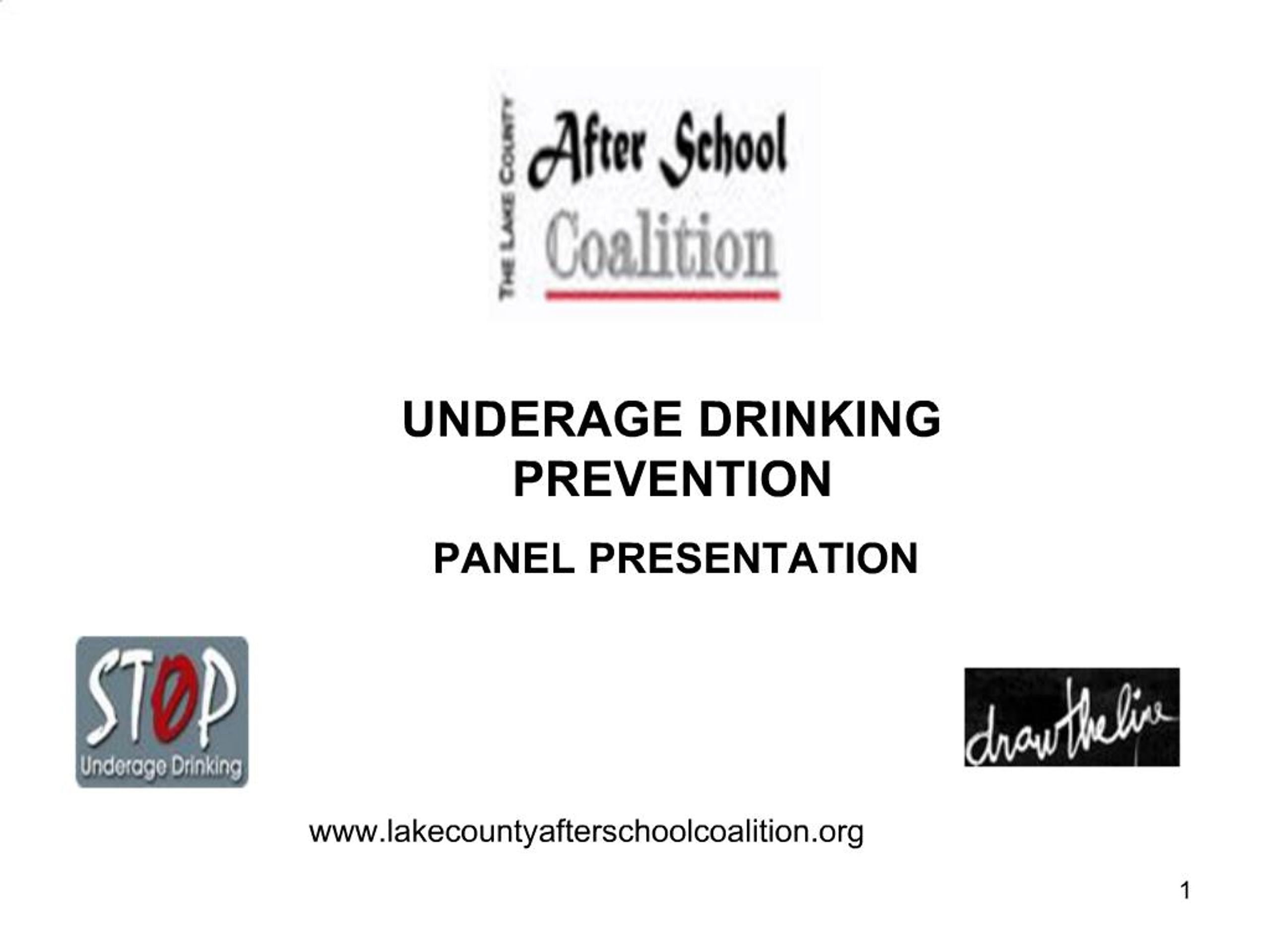 PPT - UNDERAGE DRINKING PREVENTION PANEL PRESENTATION PowerPoint ...