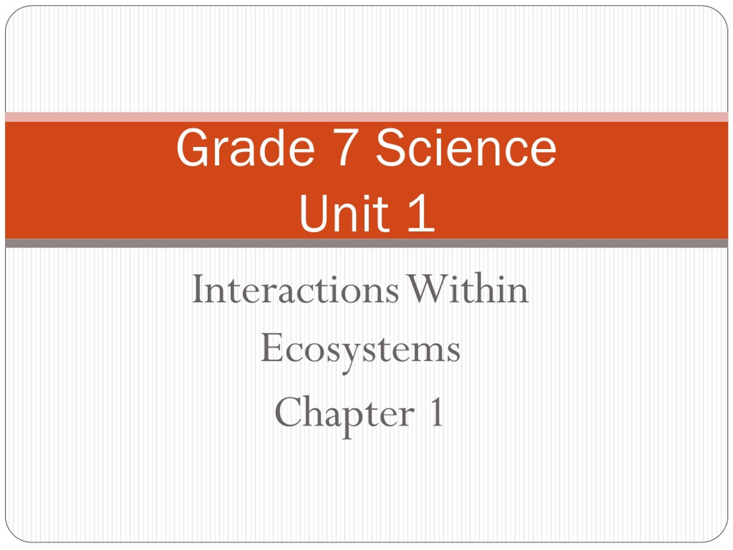 PPT - Grade 7 Science Unit 1 PowerPoint Presentation, free download ...