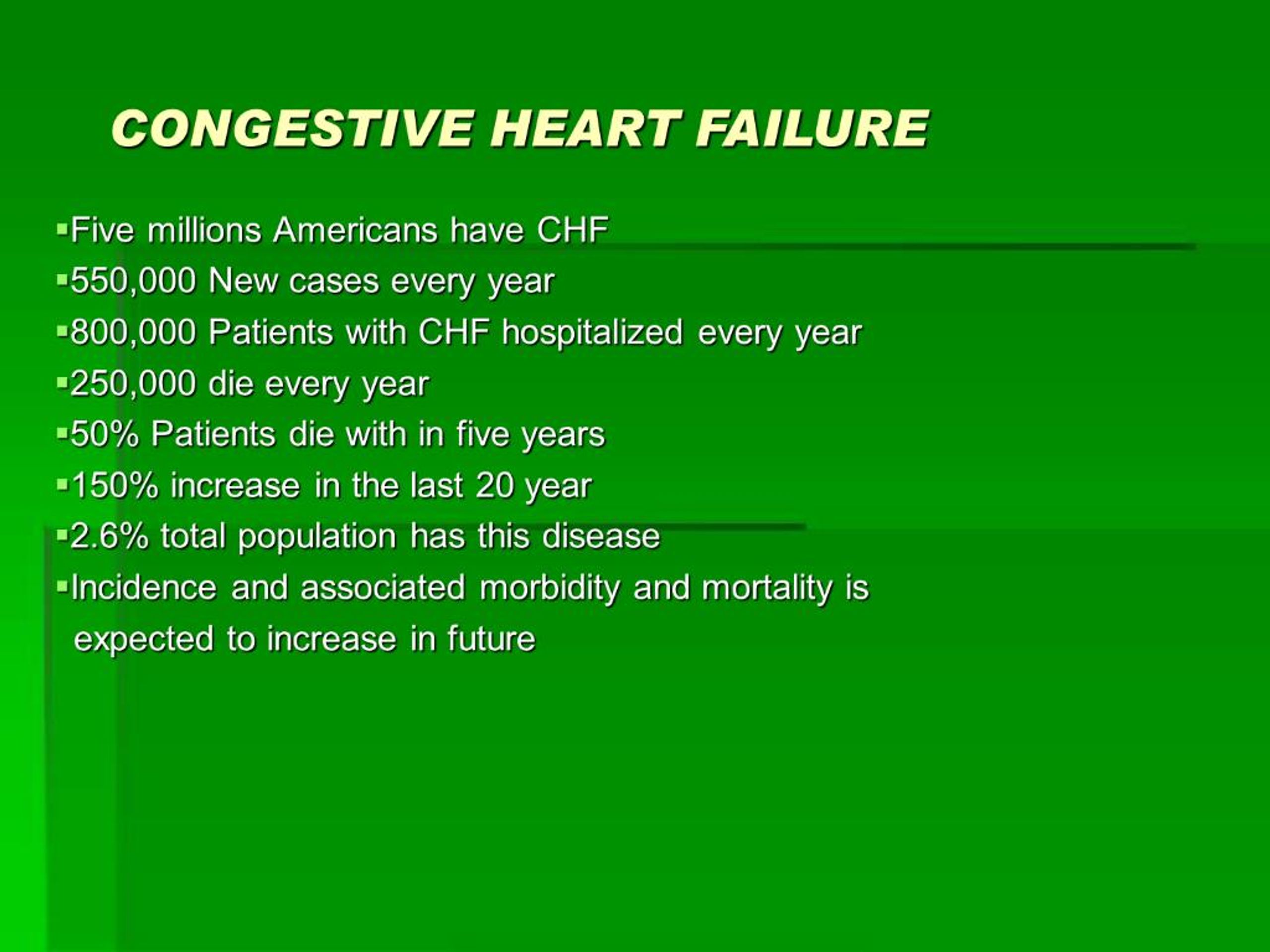 PPT - CONGESTIVE HEART FAILURE PowerPoint Presentation, free download ...