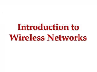 PPT - Introduction to Wireless Networks PowerPoint Presentation, free ...