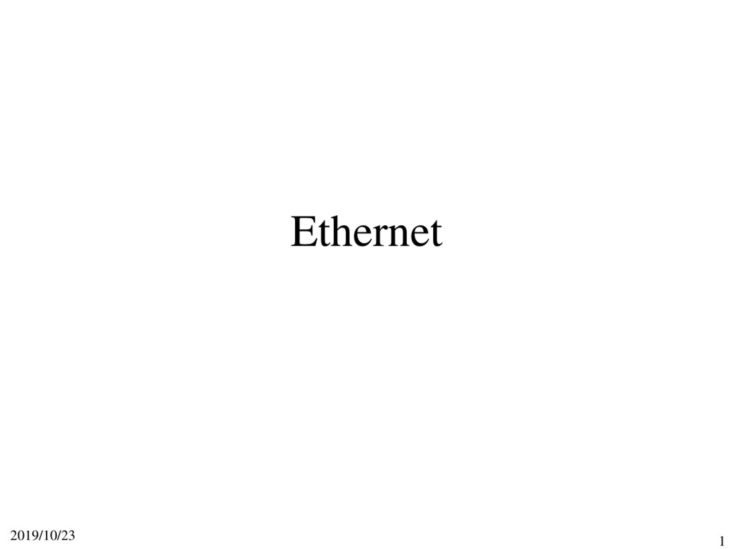 PPT - Ethernet PowerPoint Presentation, free download - ID:8727977