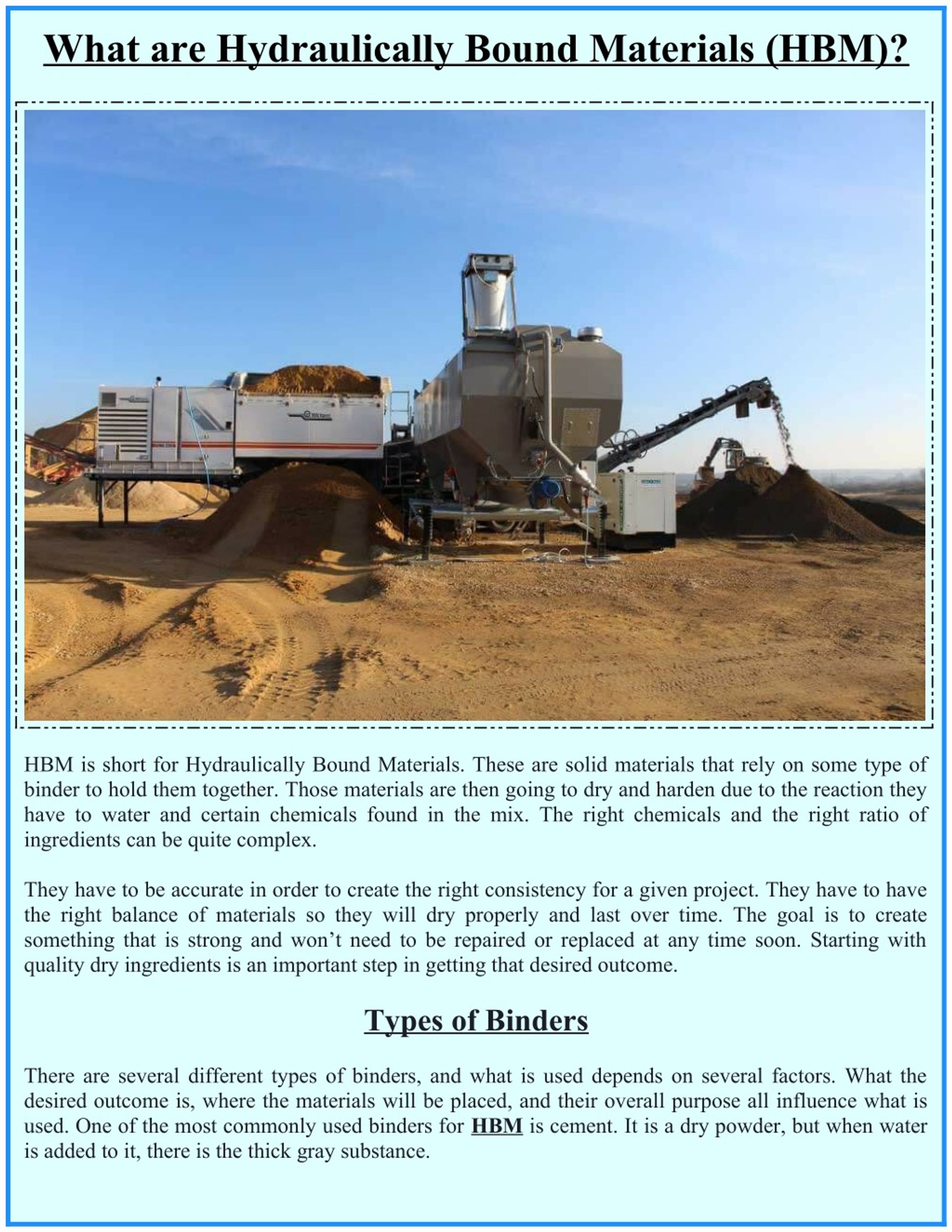 PPT - What are Hydraulically Bound Materials (HBM)? PowerPoint ...