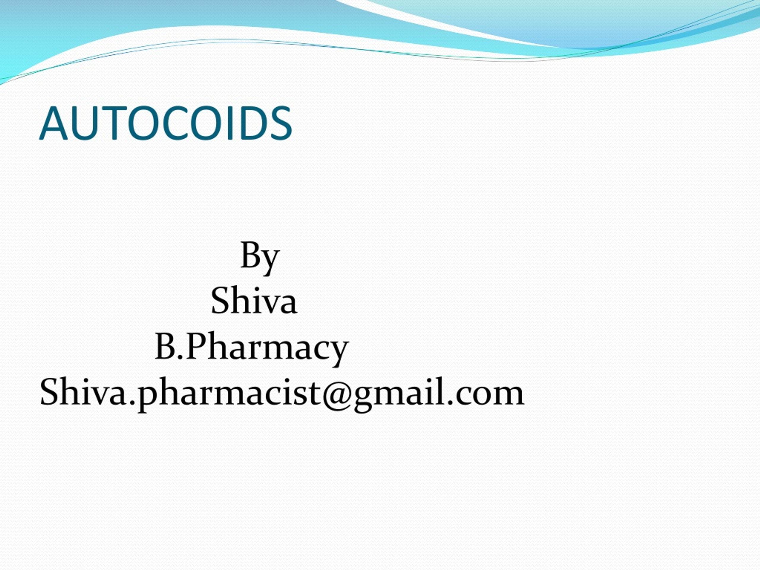 PPT - autocoids PowerPoint Presentation, free download - ID:874753