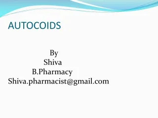 PPT - AUTOCOIDS PowerPoint Presentation, free download - ID:2991681