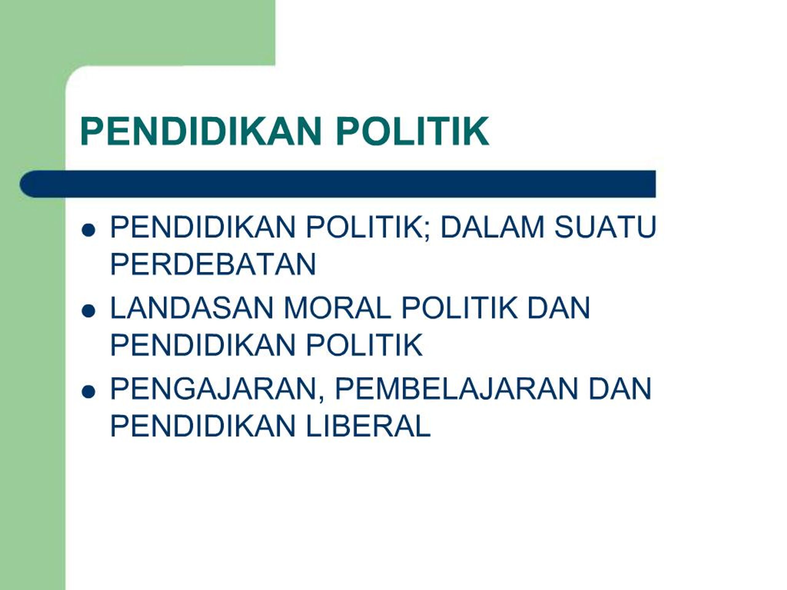 PPT - PENDIDIKAN POLITIK PowerPoint Presentation, free download - ID:875142