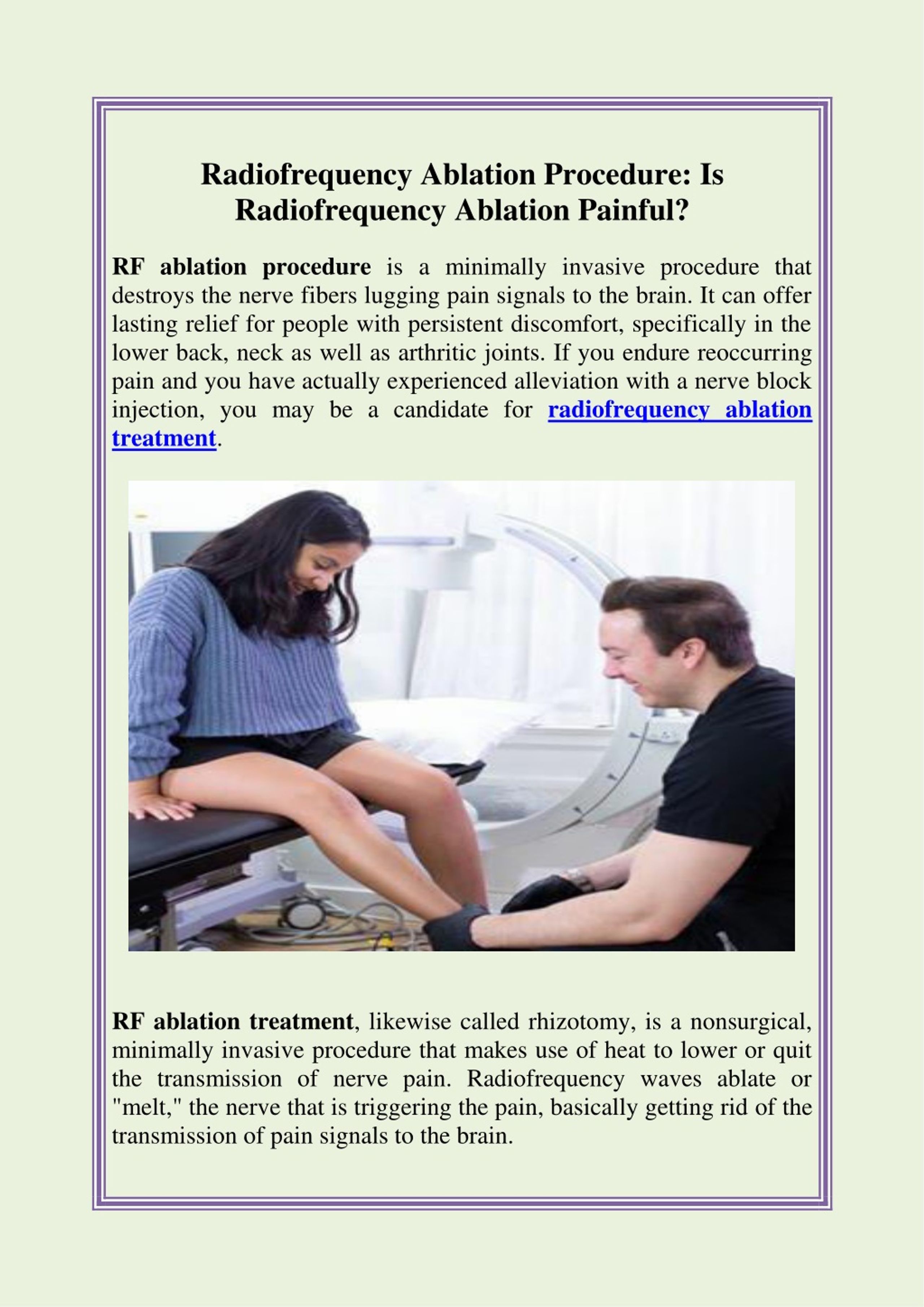 PPT - Radiofrequency Ablation Procedure: Is Radiofrequency Ablation ...
