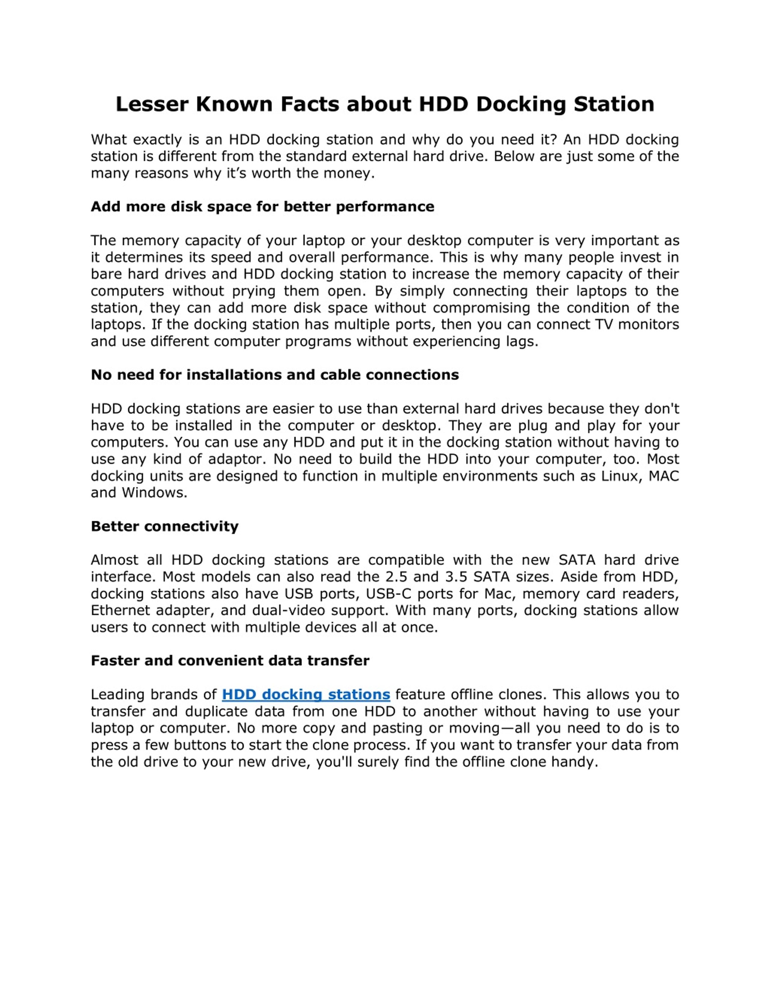 PPT - Lesser Known Facts about HDD Docking Station PowerPoint ...