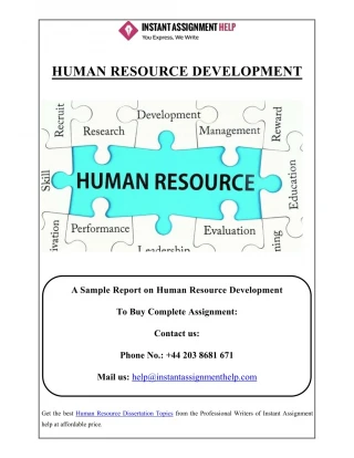 PPT - HUMAN RESOURCE DEVELOPMENT PowerPoint Presentation, free download ...
