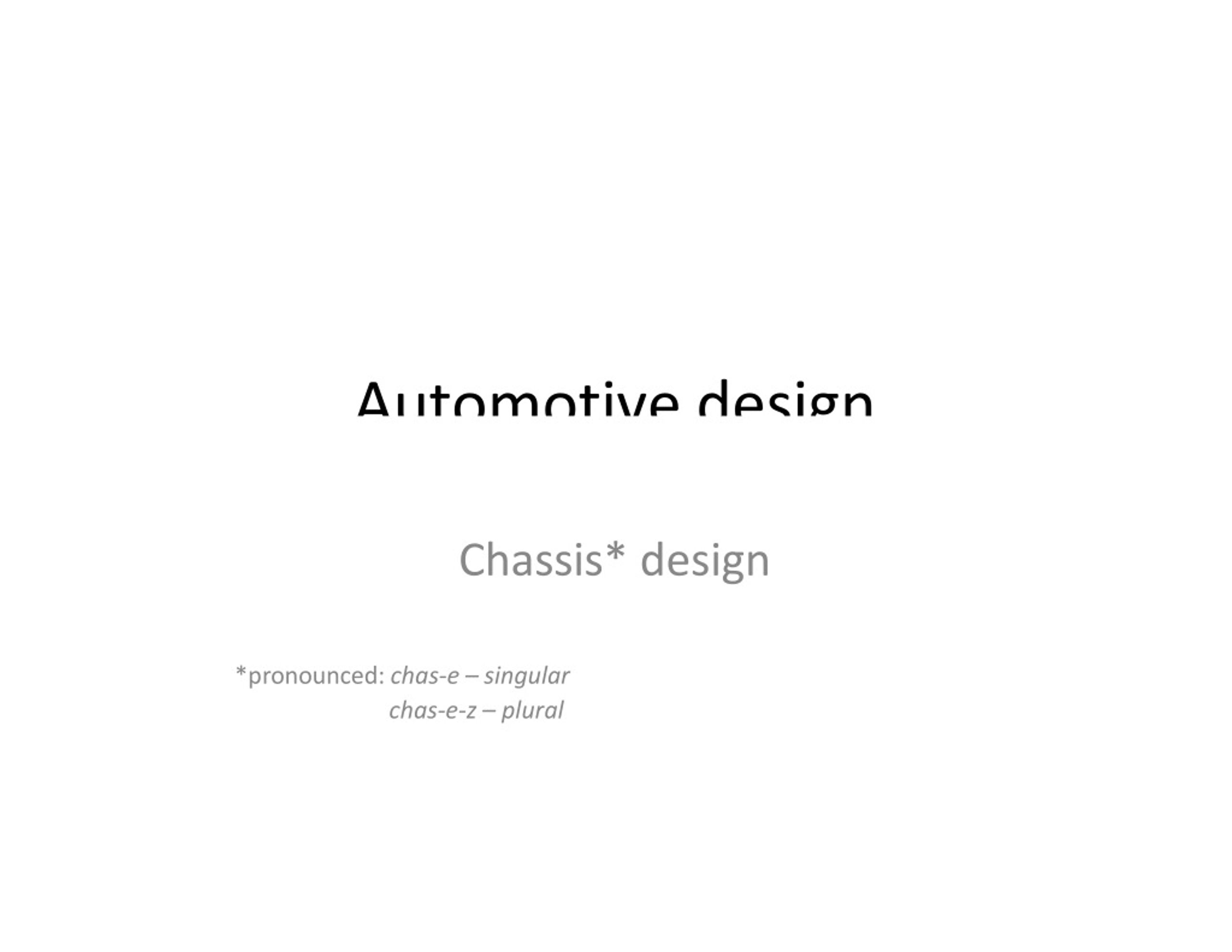 PPT - Automotive Chassis Design Principles PowerPoint Presentation ...