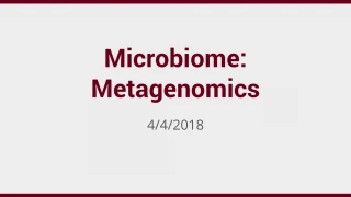 PPT - Metagenomics sequencing PowerPoint Presentation, free download ...