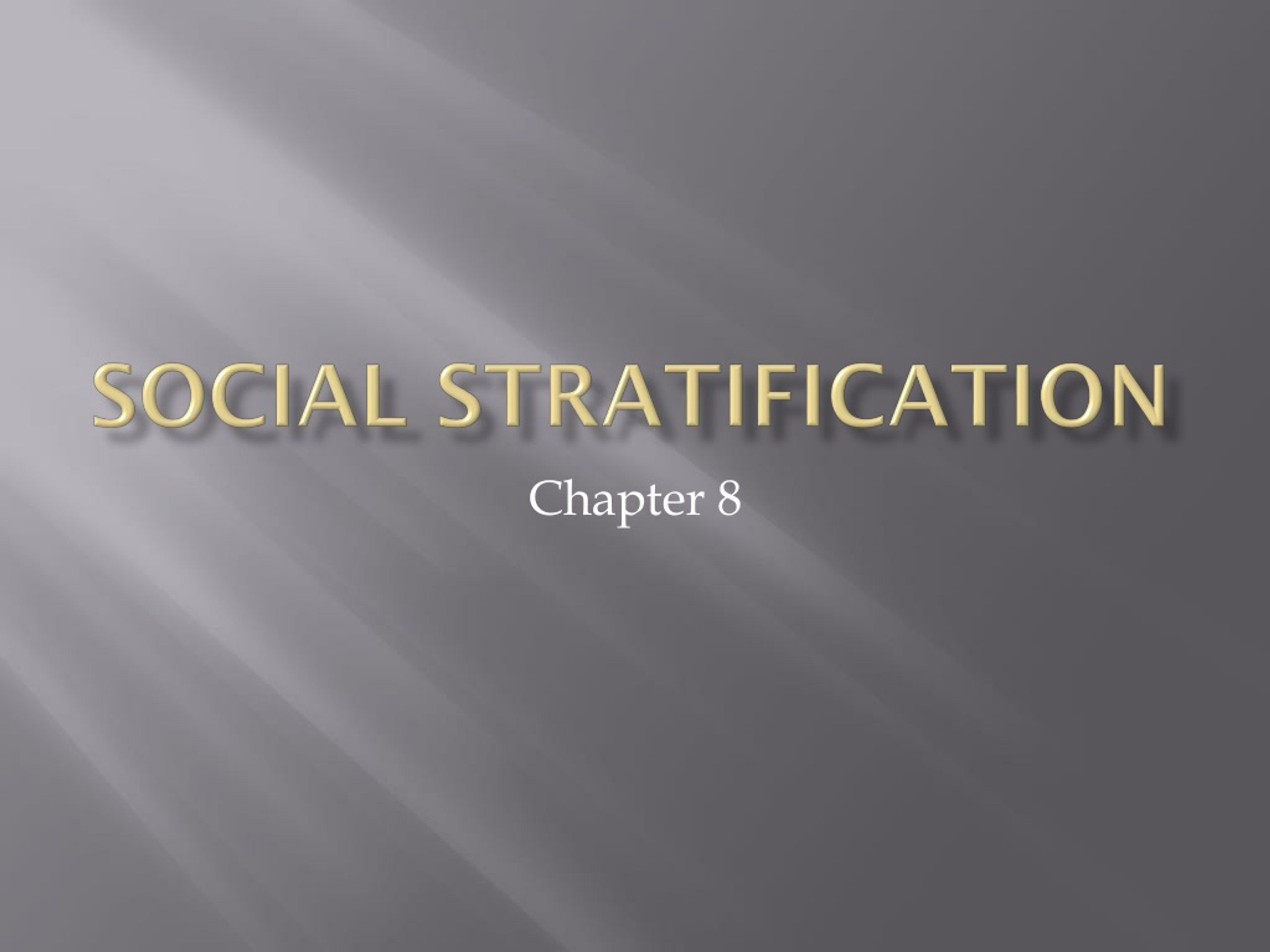 PPT - Social Stratification PowerPoint Presentation, free download - ID ...