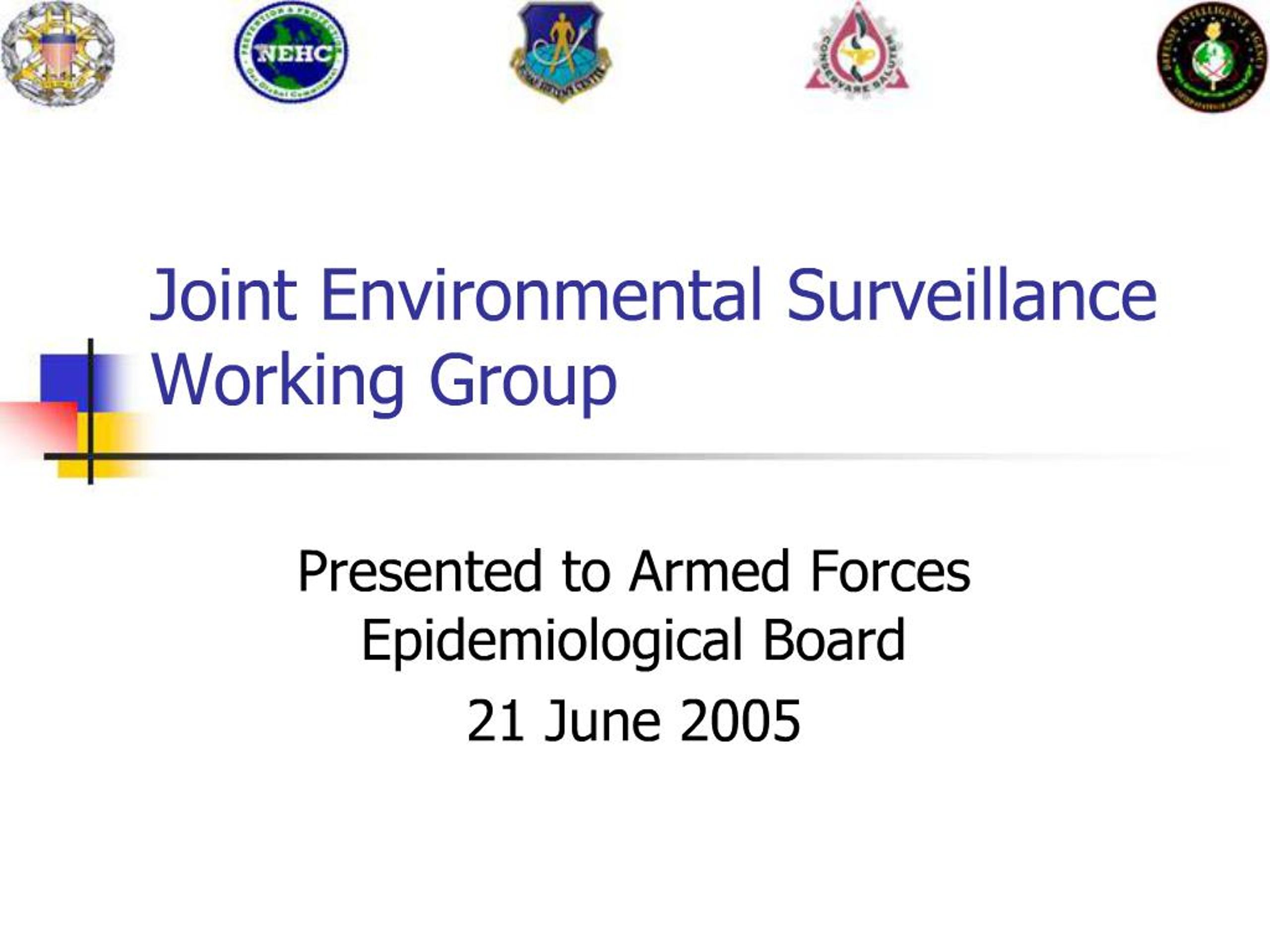 PPT - Joint Environmental Surveillance Working Group PowerPoint ...