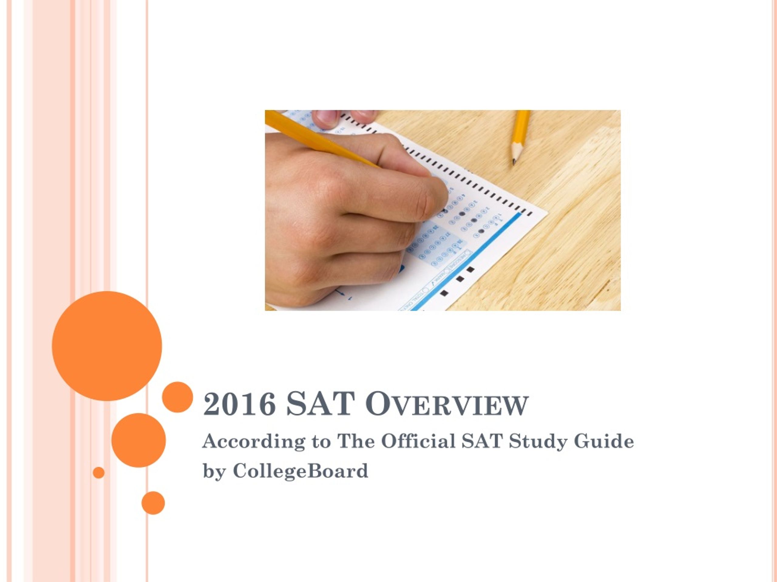 PPT - SAT: Test Structure, Scoring, and Resources PowerPoint ...