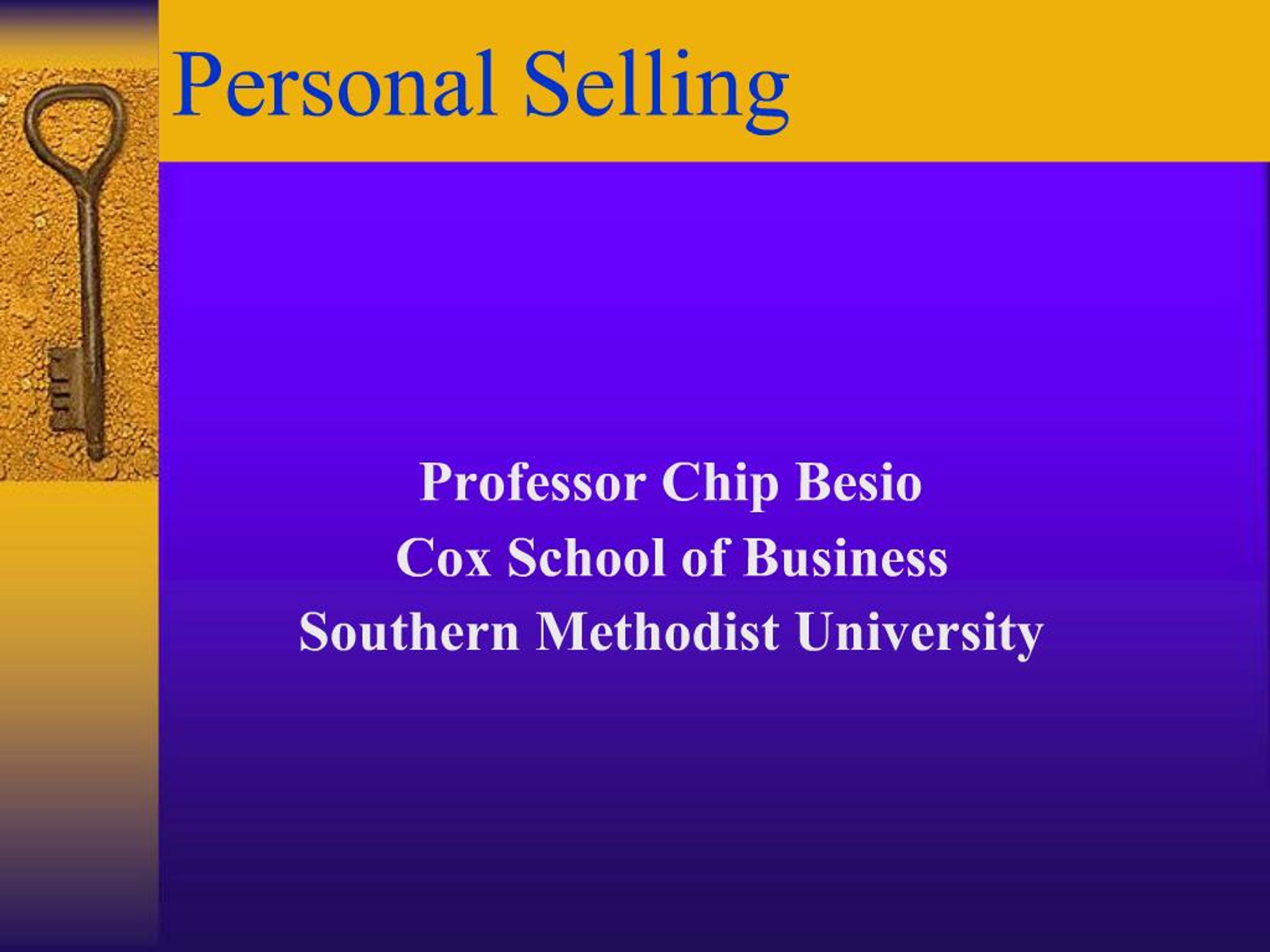 PPT - Personal Selling PowerPoint Presentation, free download - ID:881215