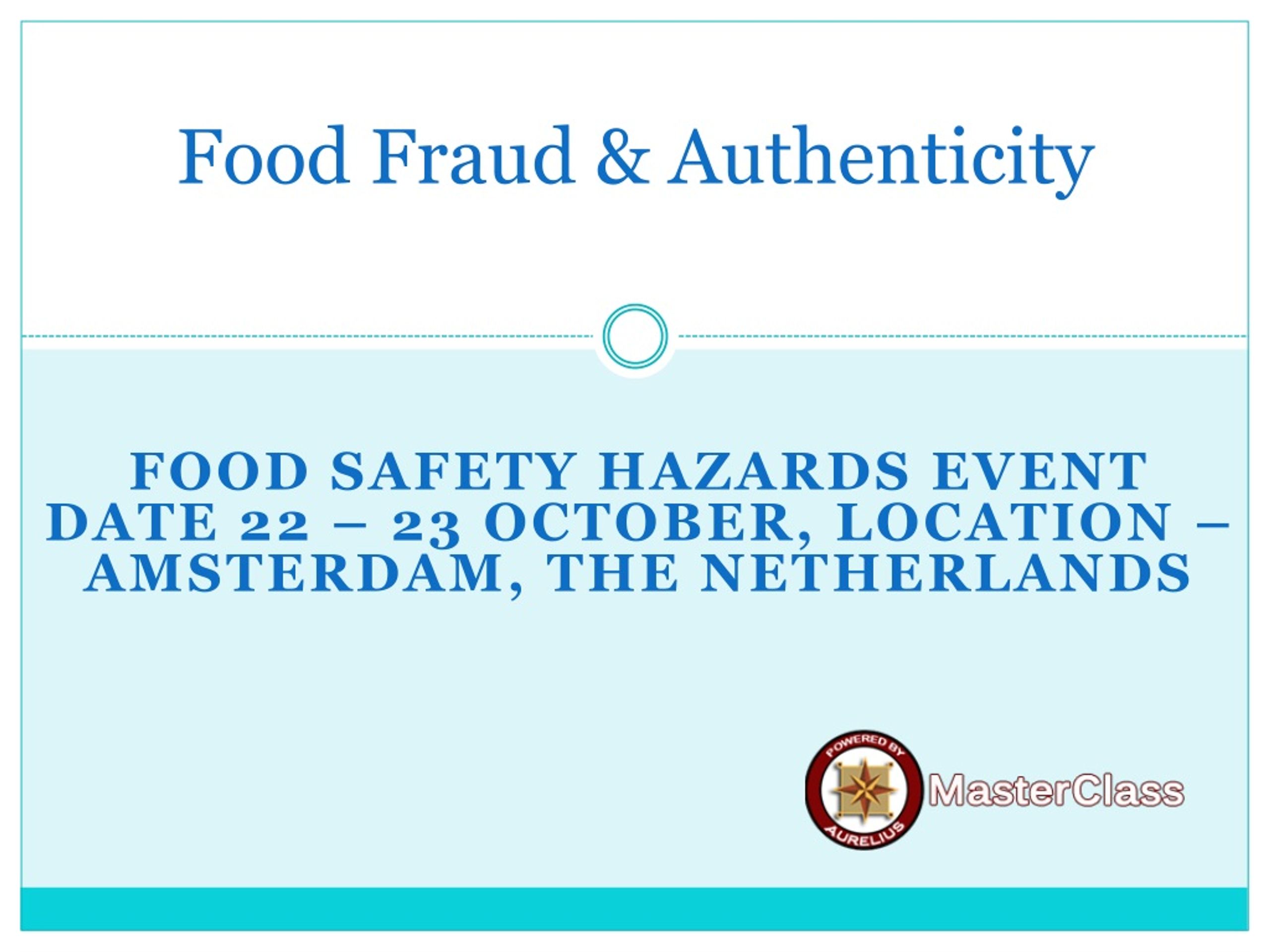 PPT - FOOD FRAUD TRAINING PowerPoint Presentation, free download - ID ...