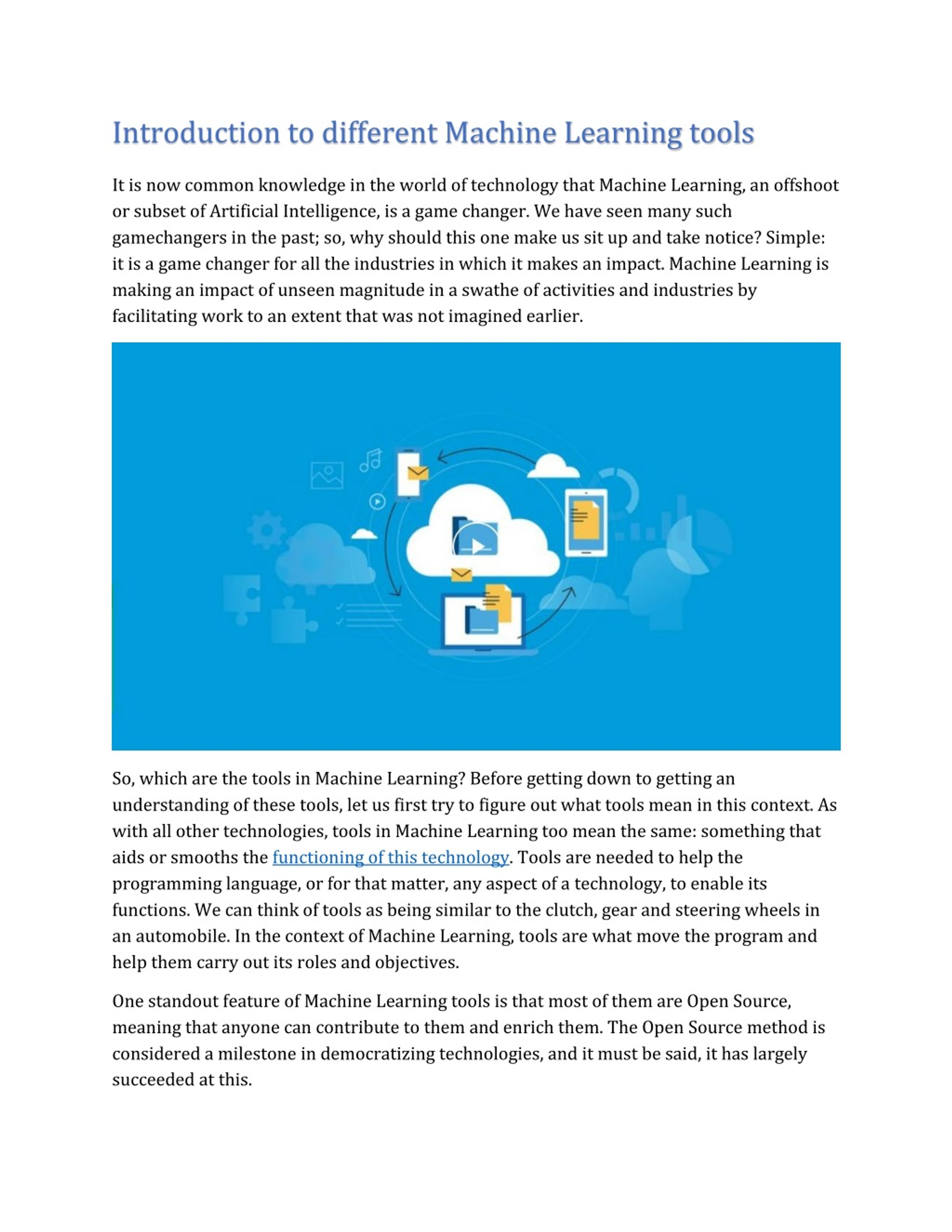 PPT - Introduction to different Machine Learning tools PowerPoint ...