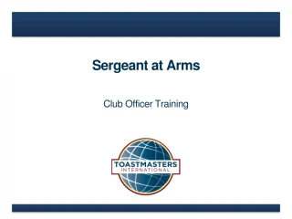 PPT - Duties of the Sergeant-at-Arms PowerPoint Presentation, free ...