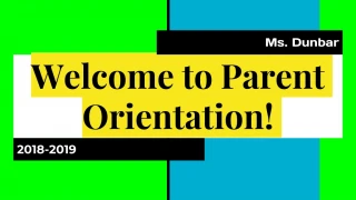 PPT - Welcome to Parent Orientation PowerPoint Presentation, free ...