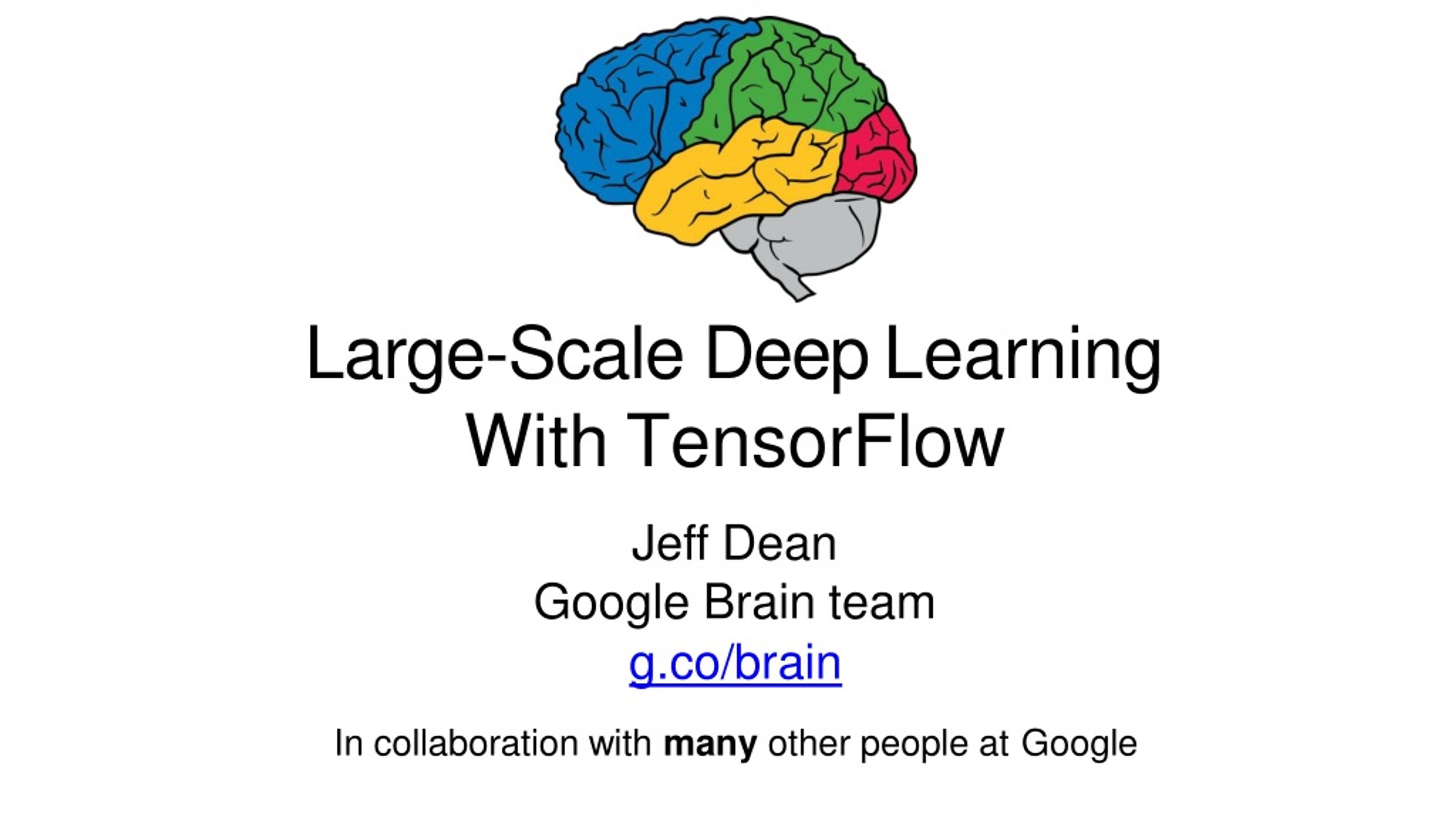 PPT - Google Brain Team: Advancing AI Research with TensorFlow ...