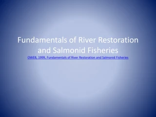 PPT - Introduction to River Restoration PowerPoint Presentation, free ...