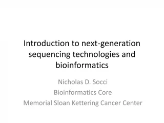 PPT - Next Generation Sequencing and Bioinformatics Analysis Pipelines PowerPoint Presentation ...
