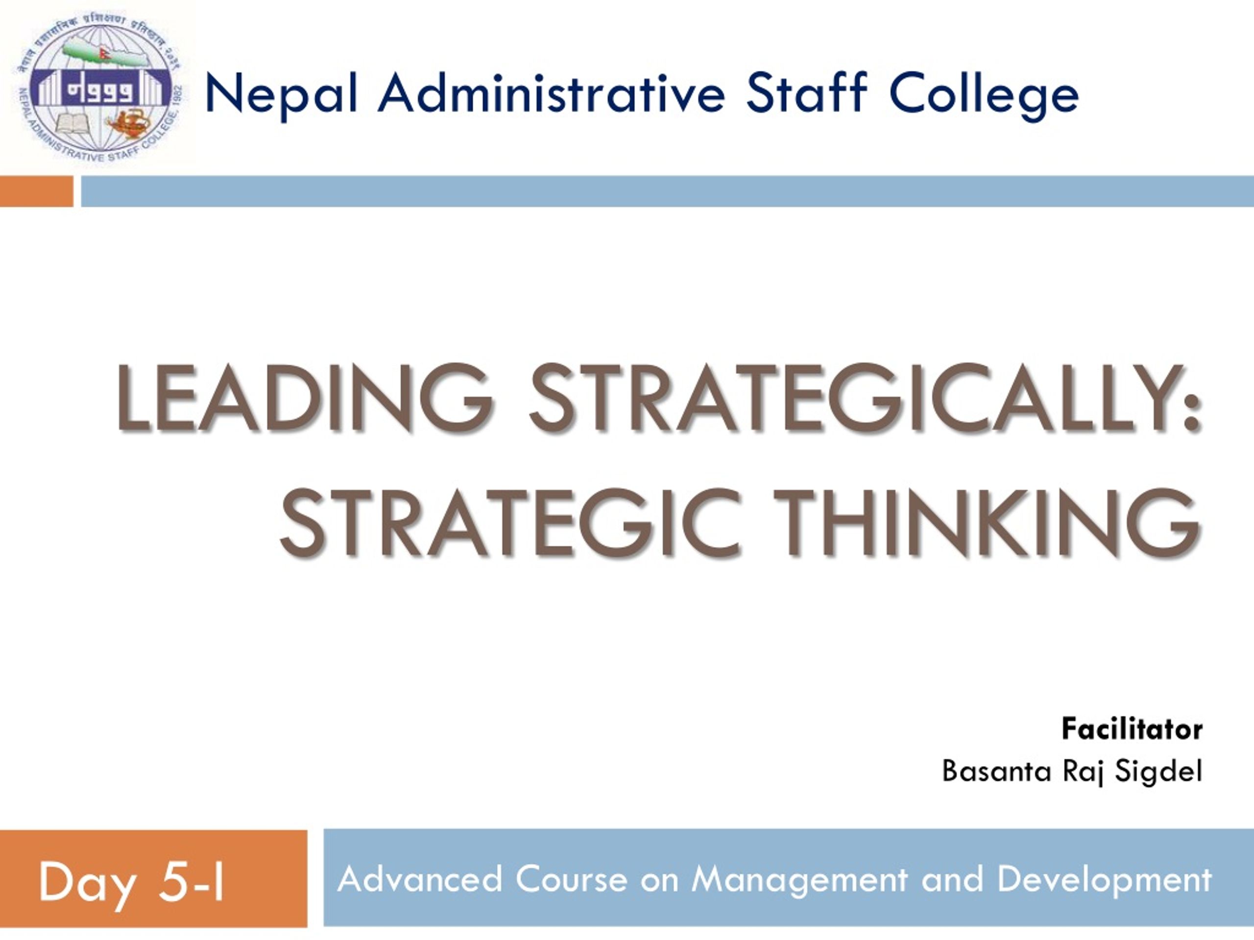 PPT - Leading Strategically: Strategic thinking PowerPoint Presentation ...