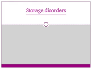 PPT - storage disORDERS PowerPoint Presentation, free download - ID:346798
