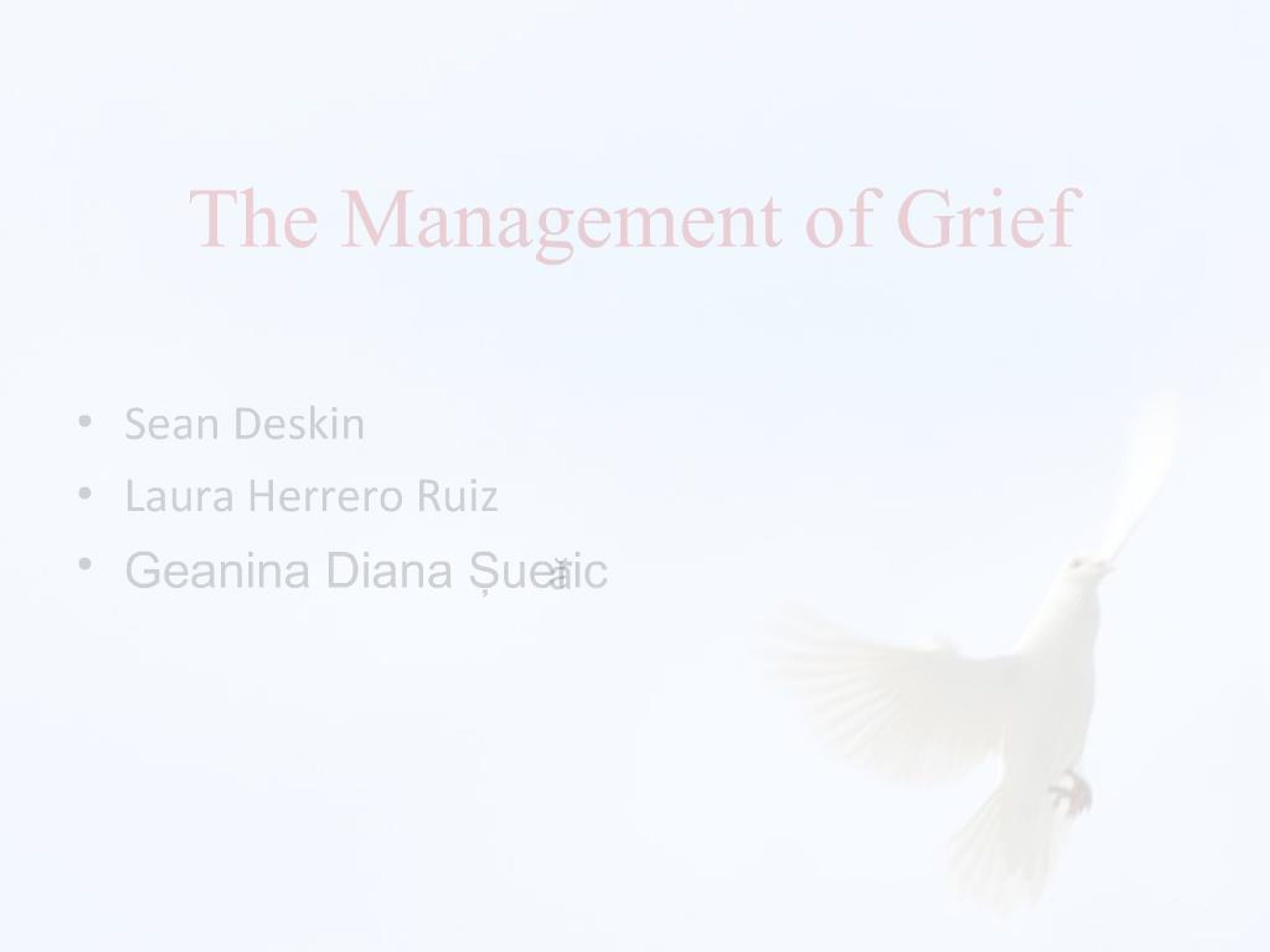 PPT - The Management of Grief PowerPoint Presentation, free download ...