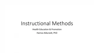 PPT - Module 4-B Rethinking Teacher-centered Instructional Methods ...
