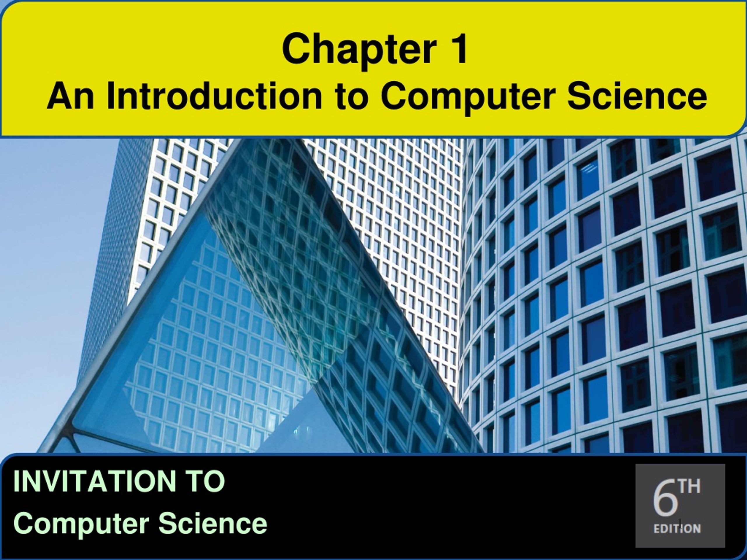 PPT - Chapter 1 An Introduction to Computer Science PowerPoint ...