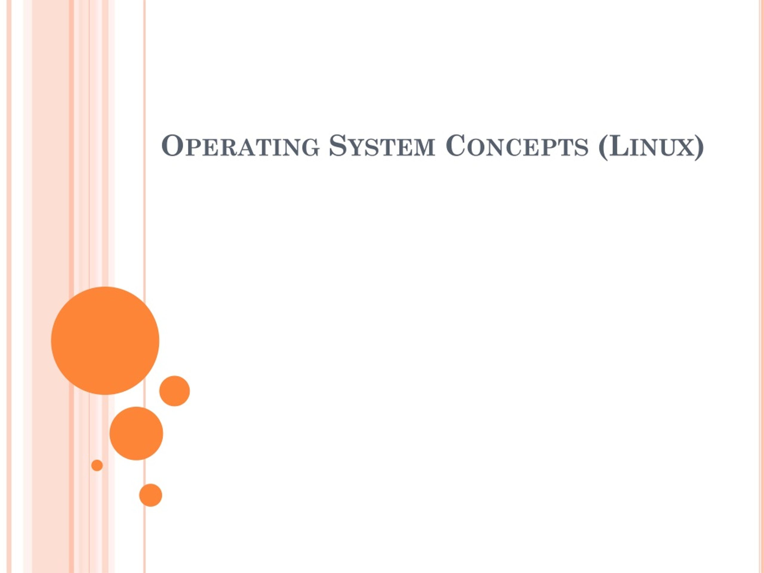 PPT - Linux Operating System Concepts and Guidelines PowerPoint ...