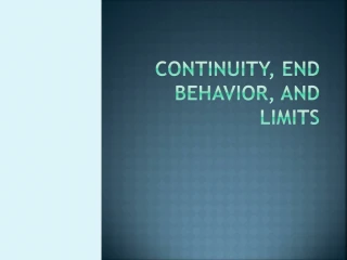 PPT - End Behavior of Functions PowerPoint Presentation, free download ...