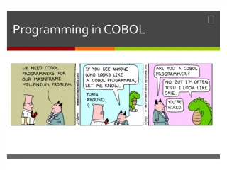 PPT - COBOL PowerPoint Presentation, free download - ID:6030518