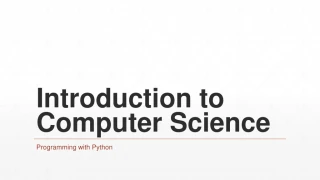 PPT - INTRODUCTION TO COMPUTER SCIENCE PowerPoint Presentation, free ...