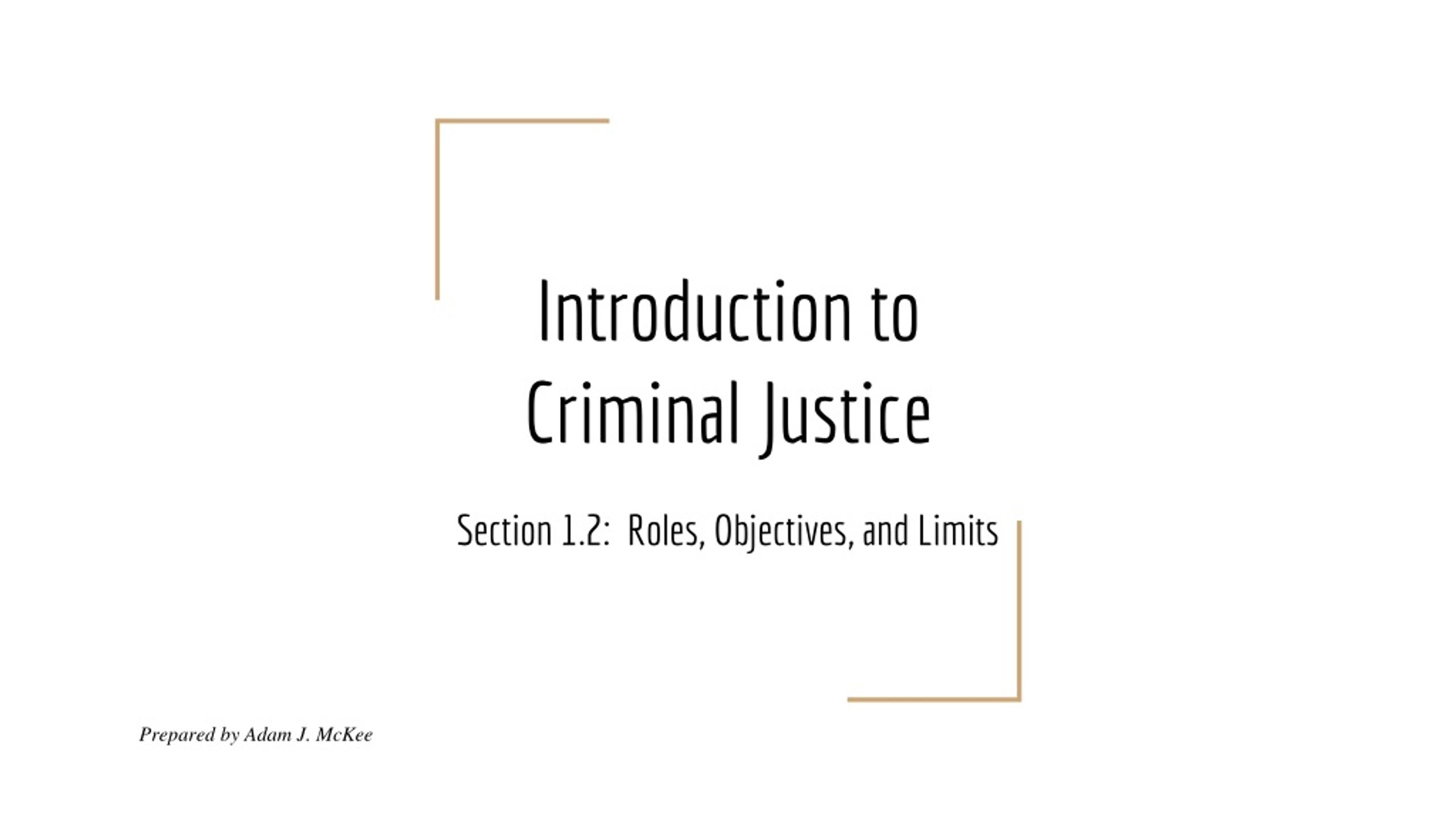 PPT - Introduction to Criminal Justice PowerPoint Presentation, free ...