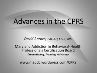 PPT - CPRS Training PowerPoint Presentation, free download - ID:6695986