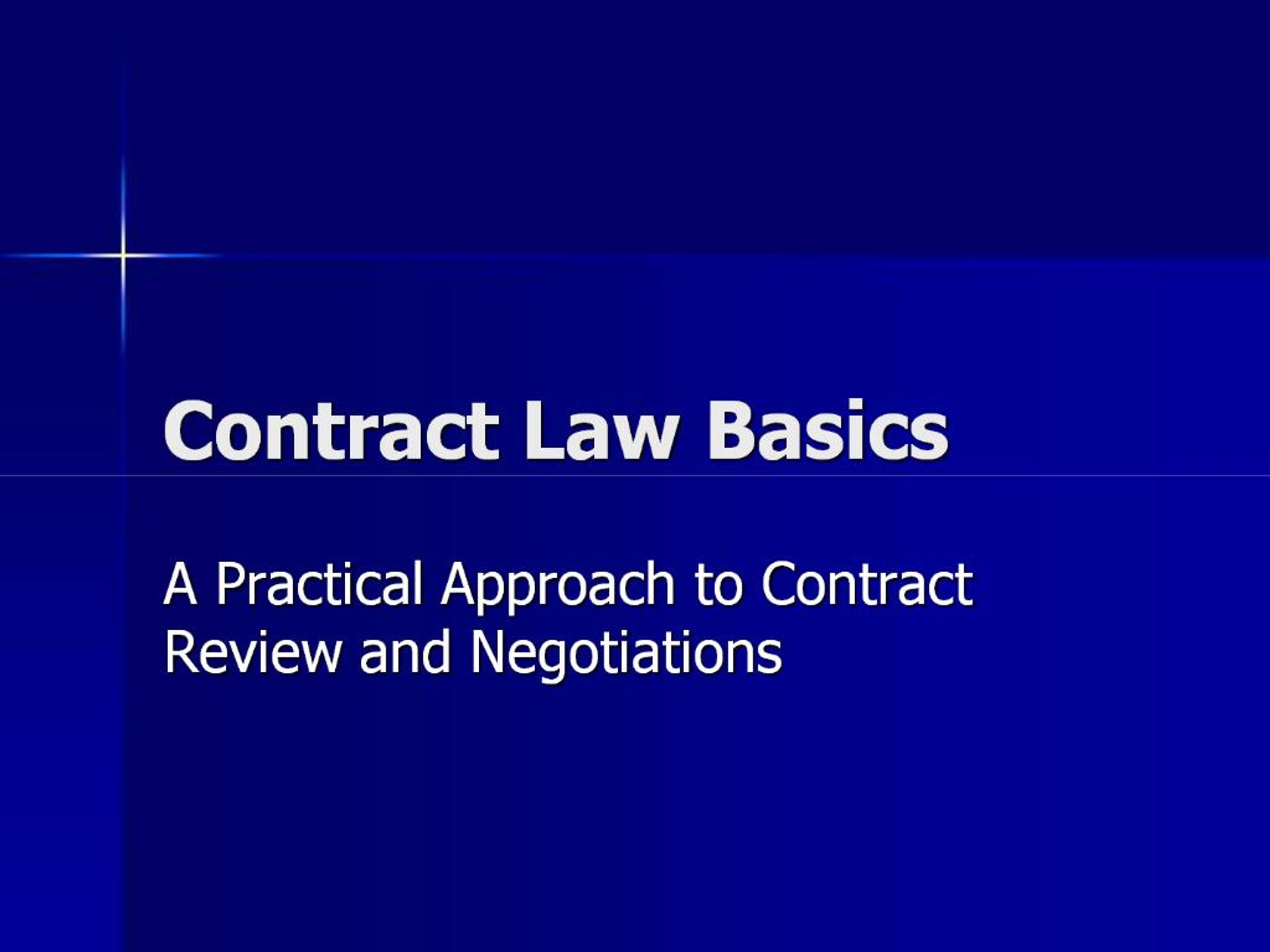 PPT - Contract Law Basics PowerPoint Presentation, free download - ID ...