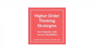 PPT - HIGHER ORDER THINKING PowerPoint Presentation, free download - ID ...