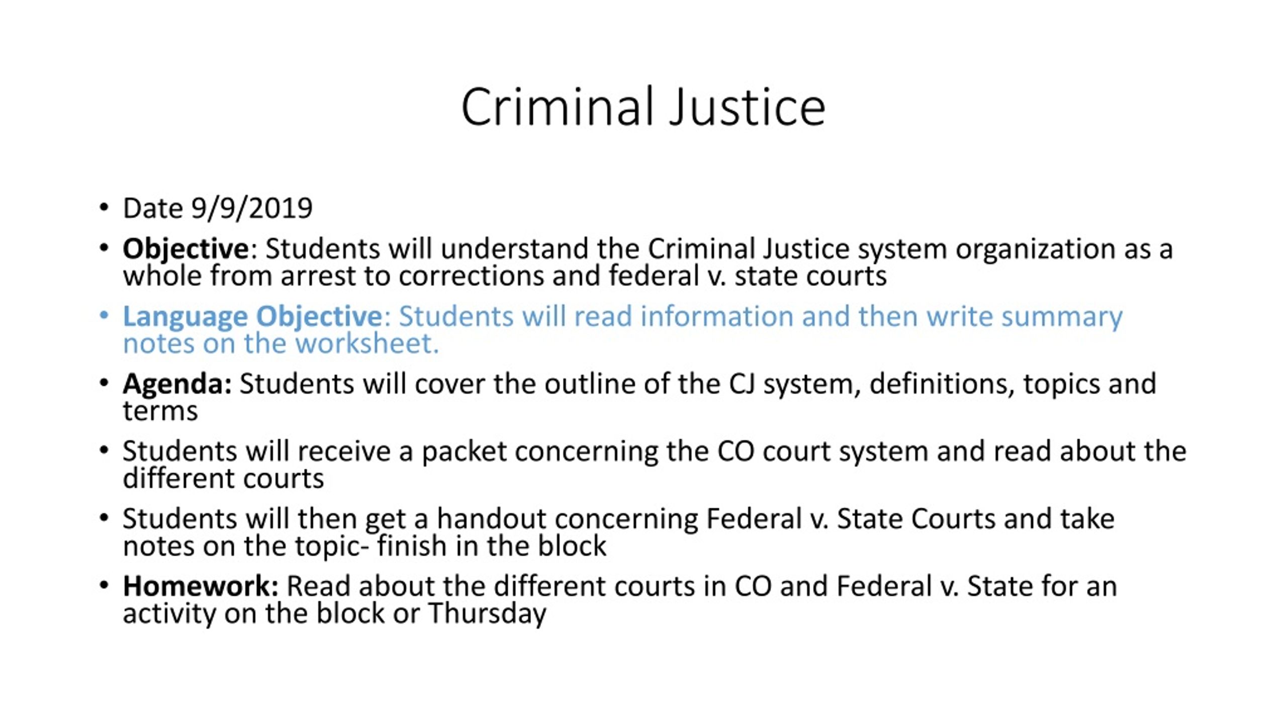 PPT - Comprehensive Overview of the Criminal Justice System PowerPoint ...