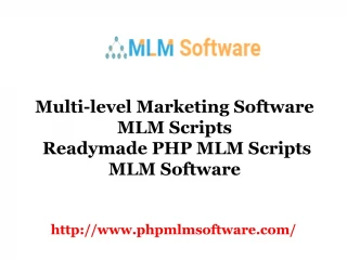 PPT - Next Generation readymade PHP MLM Software- PowerPoint Presentation - ID:7507008