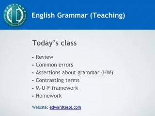PPT - Teaching Grammar PowerPoint Presentation, free download - ID:2199818