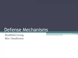 PPT - Defense Mechanisms PowerPoint Presentation, free download - ID ...