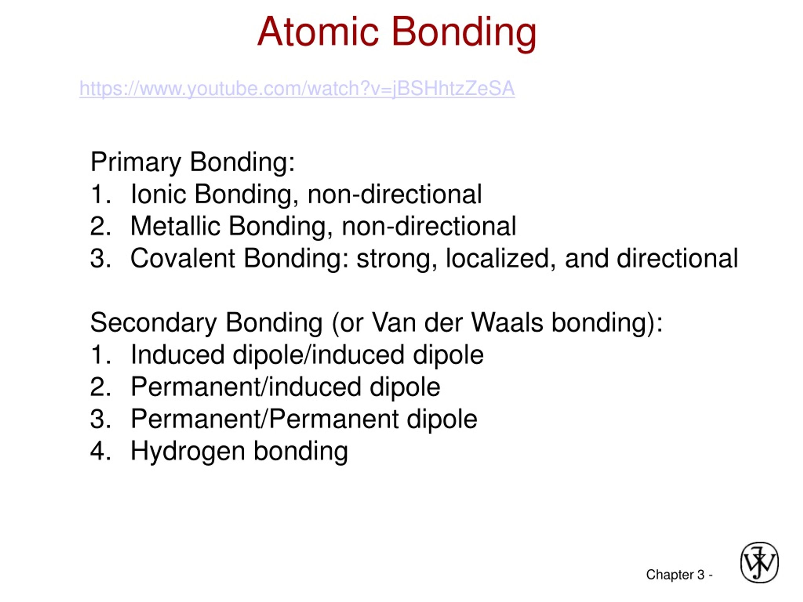 PPT - The Basics of Atomic Bonding in Crystal Structures PowerPoint ...