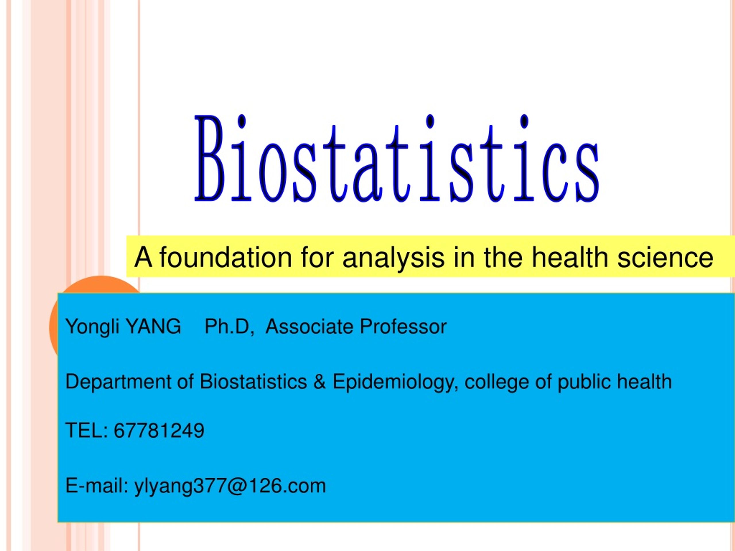 PPT - Biostatistics PowerPoint Presentation, free download - ID:8992926