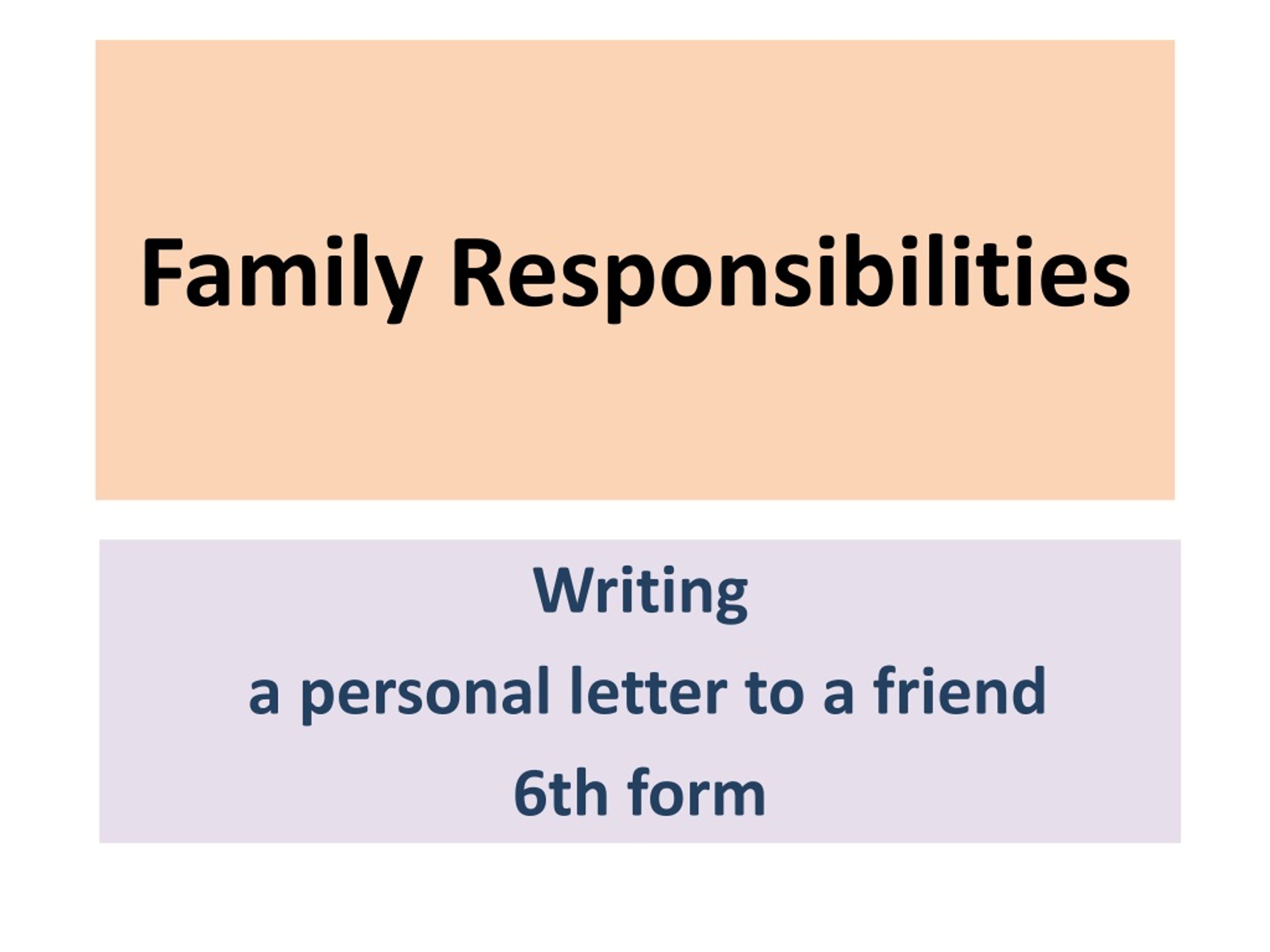 PPT - Family Responsibilities PowerPoint Presentation, free download ...