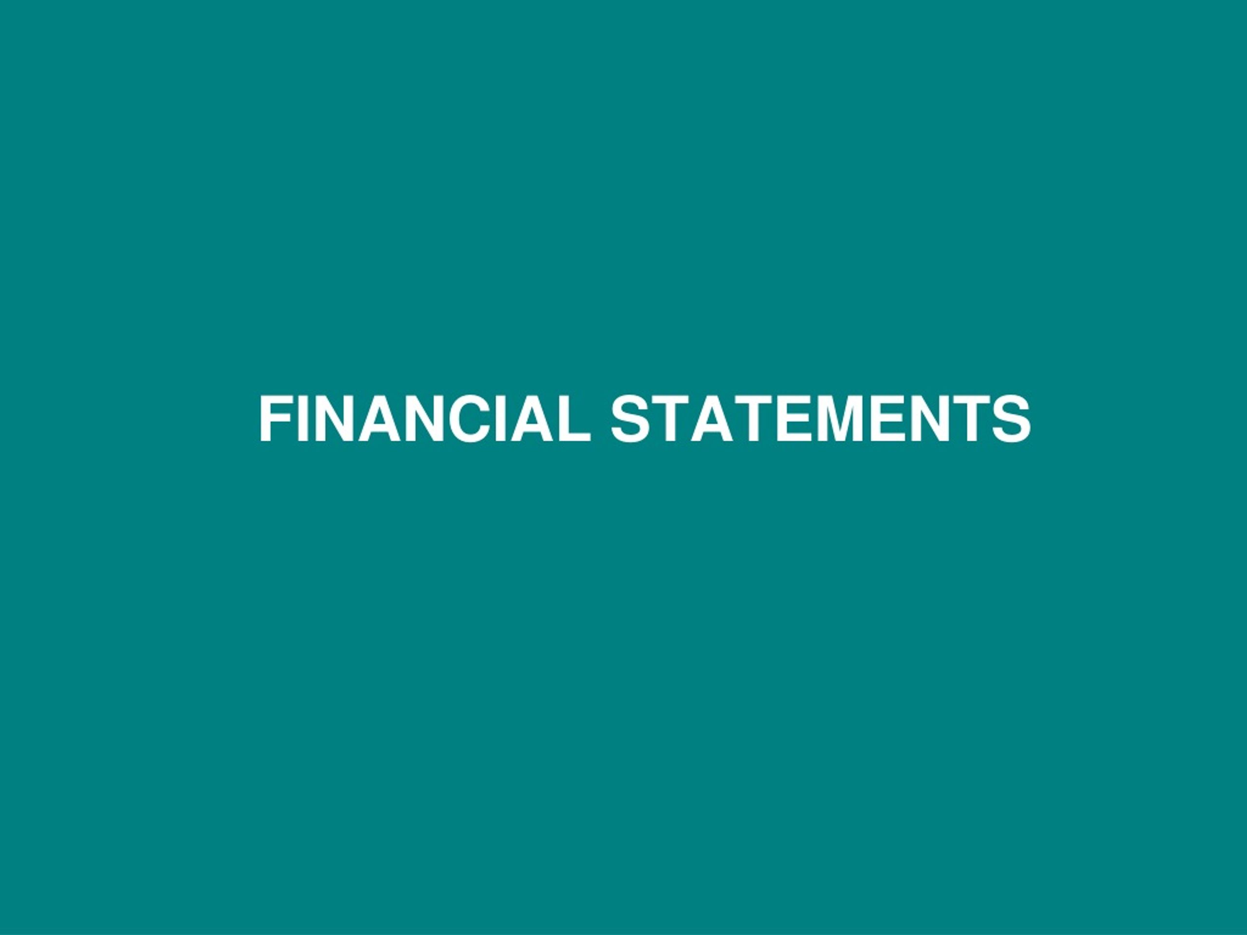 PPT - FINANCIAL STATEMENTS PowerPoint Presentation, free download - ID ...